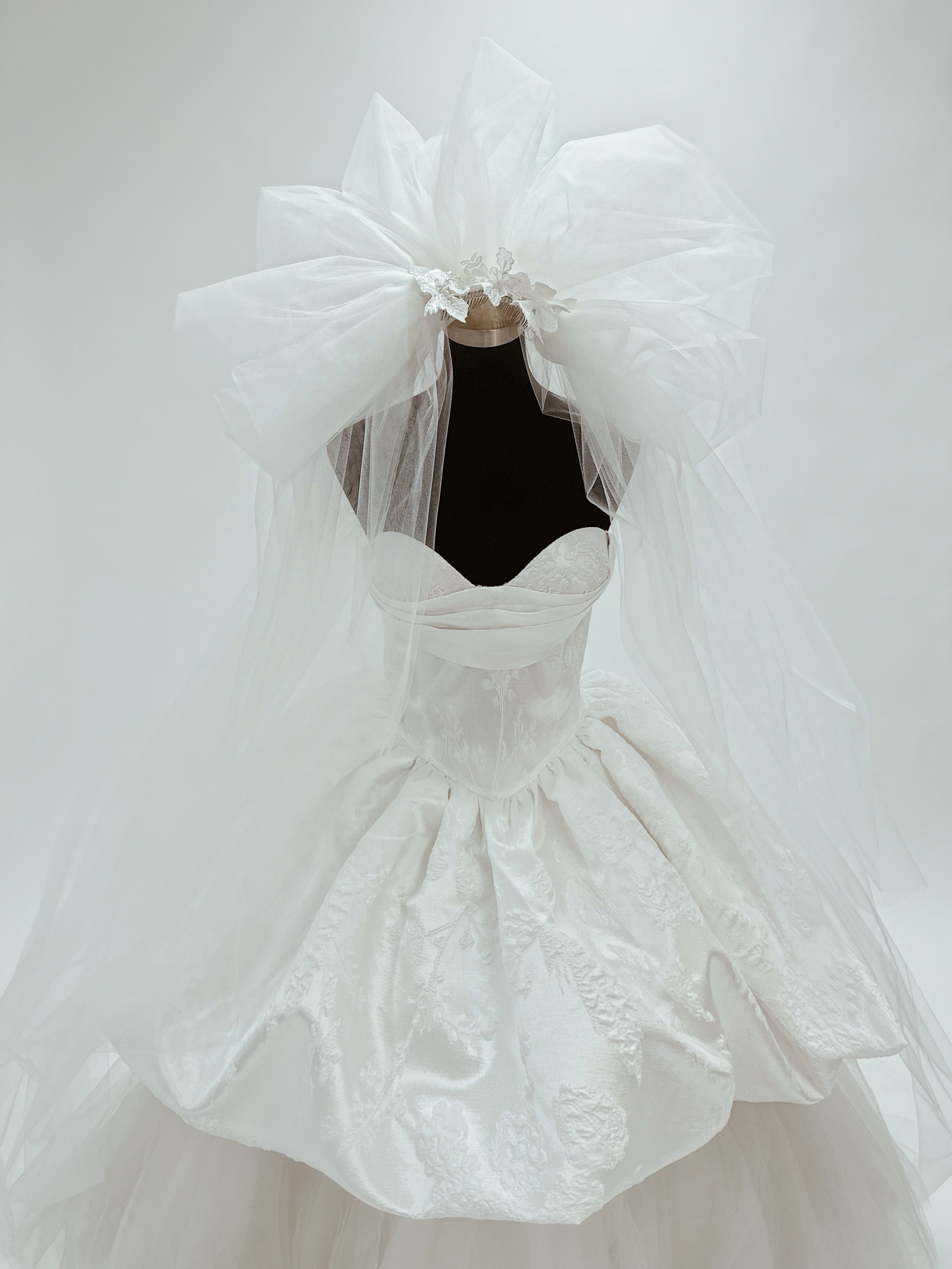 Opus Vintage Tulle Wedding Veil | Lauren Elaine | Bridal Couture