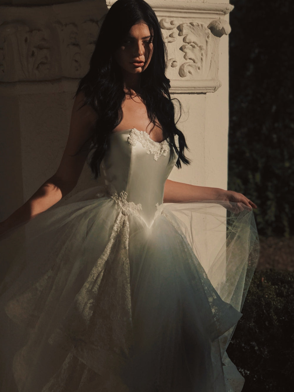 Basque Waist Wedding Dresses by Lauren Elaine | Bridal Couture